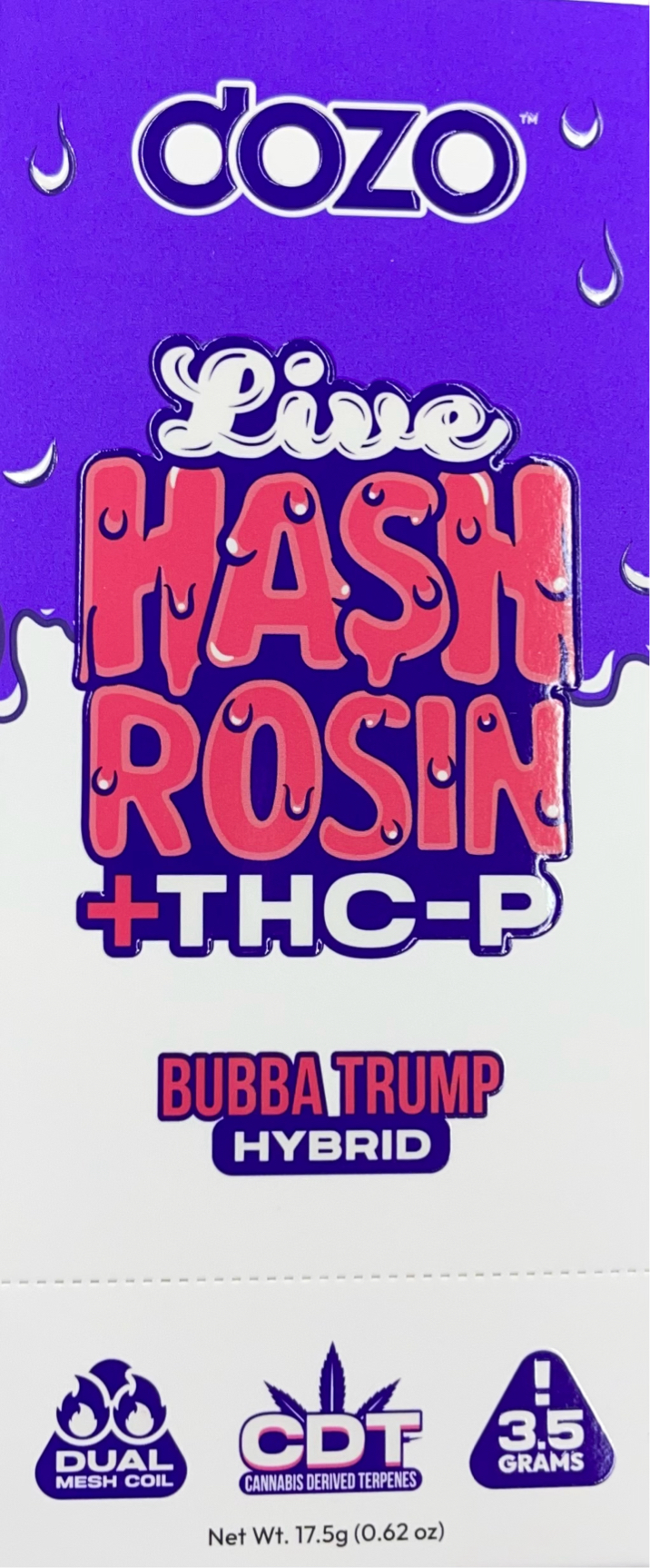 Dozo THC-P Live Hash Rosin 3.5G Dispo 5ct – Royal Smoke & Vapor Wholesale